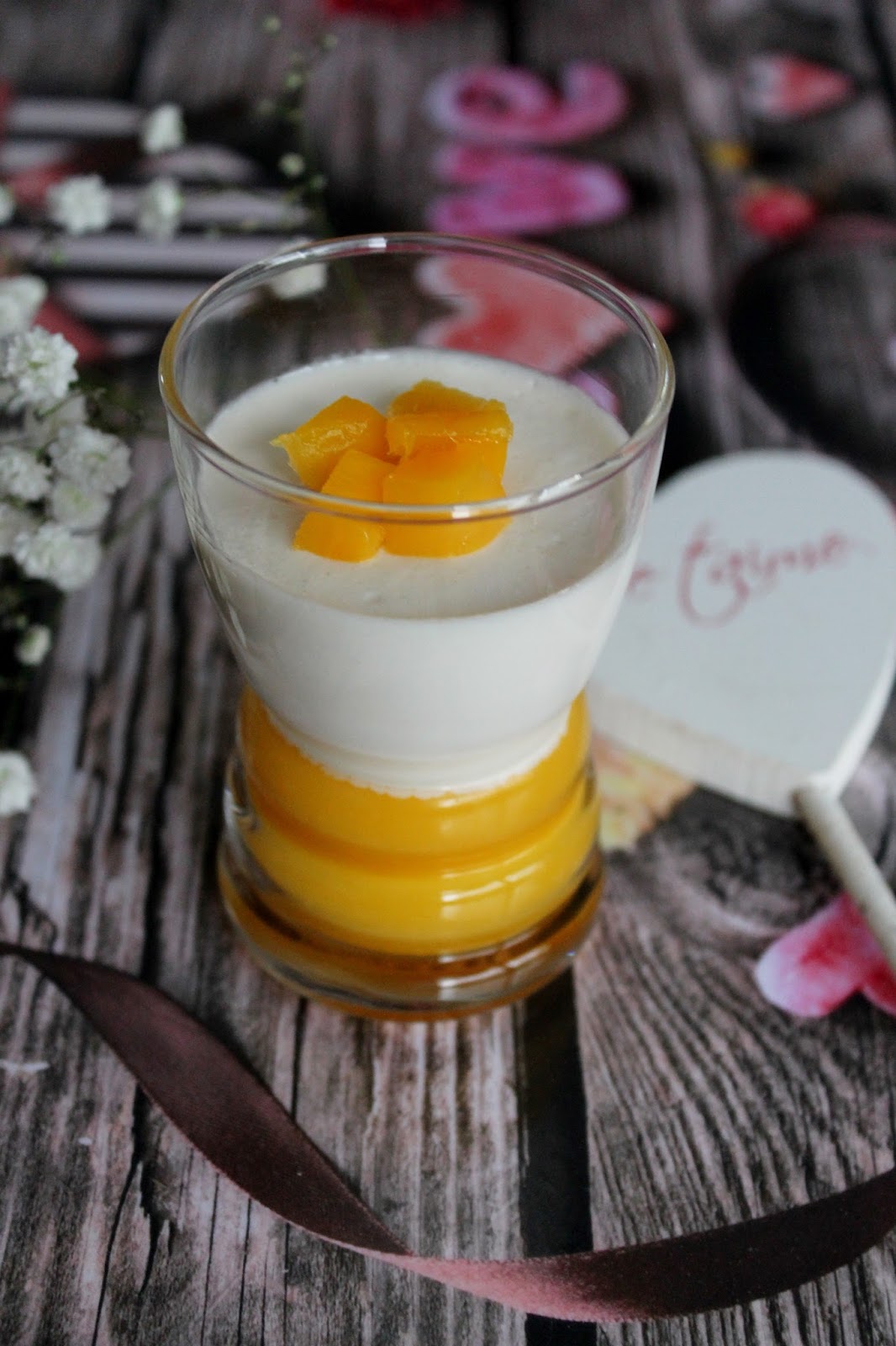 Panna-cotta à la mangue