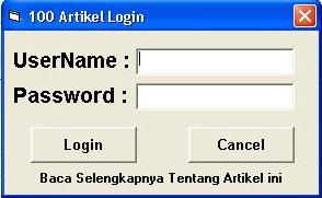 Membuat Form Login di Visual Basic 6 | Rois Pedia