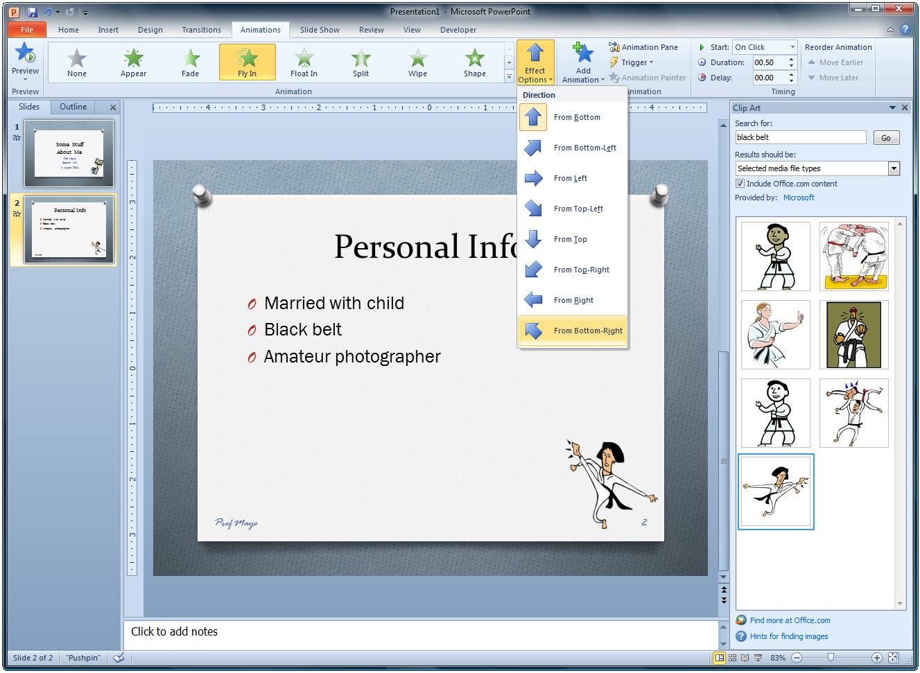 prof m's information technology: PowerPoint assignment