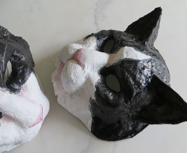 small canvases: The cat came back