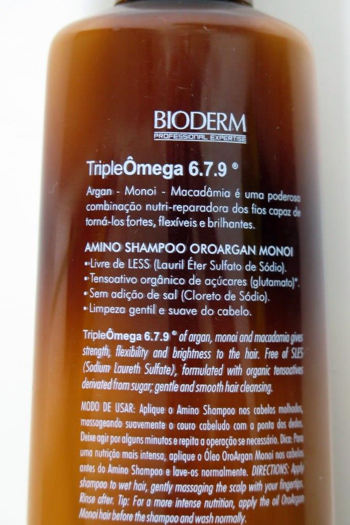 Resenha Shampoo (Low-Poo) e Máscara (No-Poo) Oro Argan Monoi | Bioderm ...