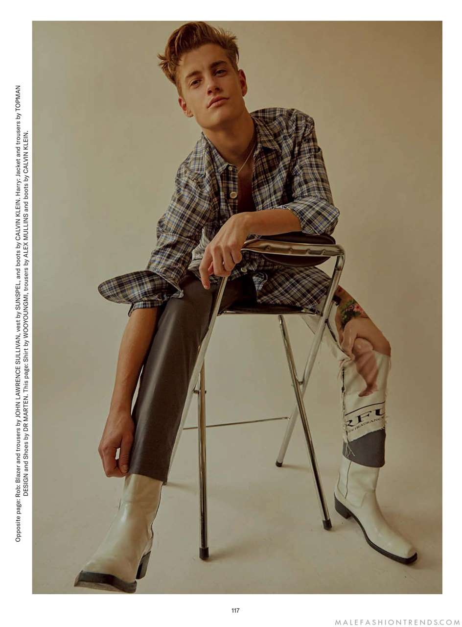 Harry Gozzett y Rob Knighton para Gay Times Magazine por George Naylor