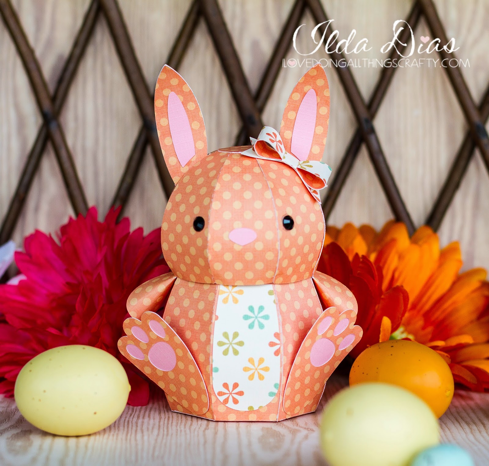 I Love Doing All Things Crafty: 3D Paper Easter Bunny Treat Box | SVGCuts