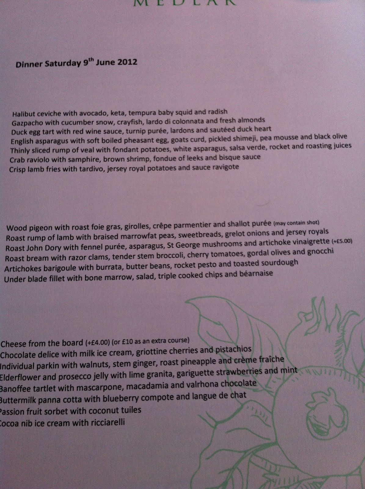 Cheese and Biscuits: Medlar, Chelsea