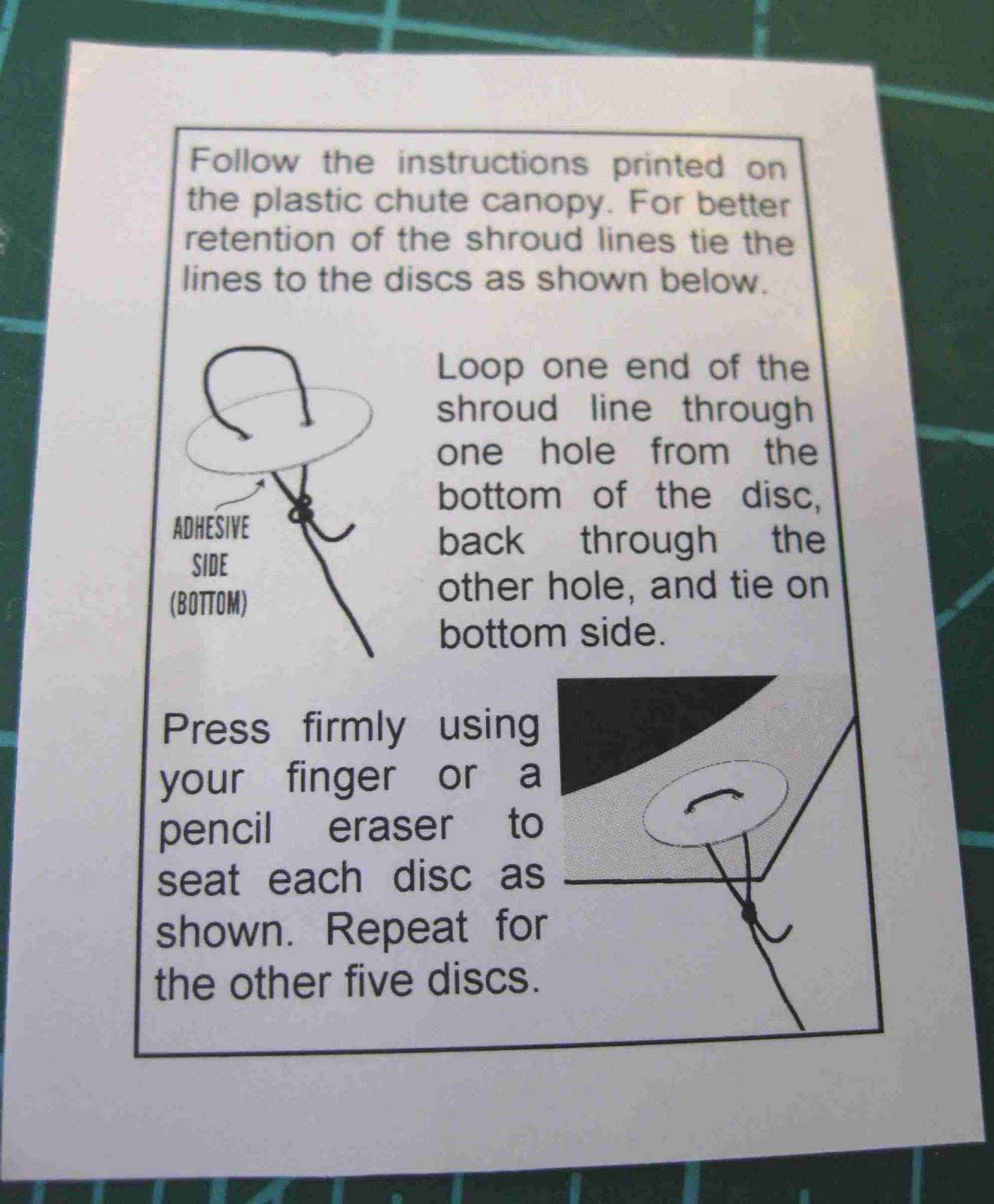 Model Rocket Building: Semroc Shroud Line Instructions