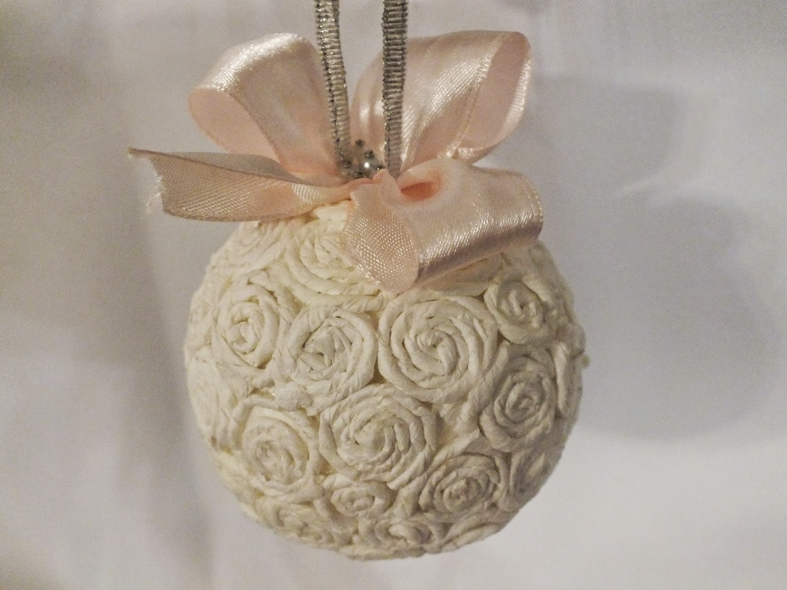 Dzieranaga Handmade: Bombki oklejone sznurkiem z bibuły DIY, handmade