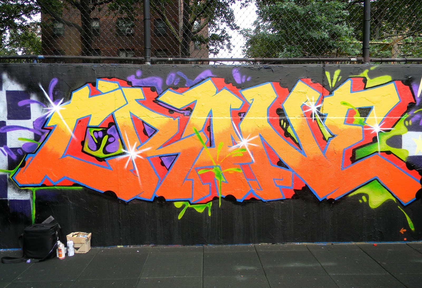 ART & FASHION SALON: Rocking It At The GRAFFITI HALL OF FAME; Wild ...