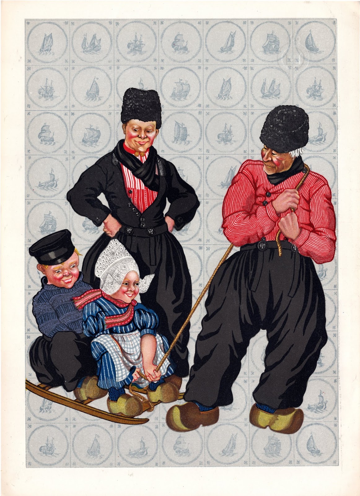 FolkCostume&Embroidery: Costume of Volendam, North Holland, The Netherlands