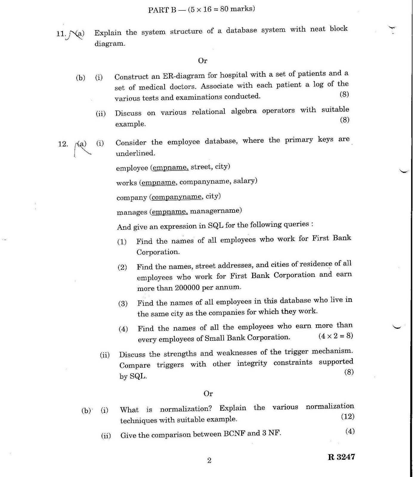 360degree Computer Science Question Database Management System Anna University