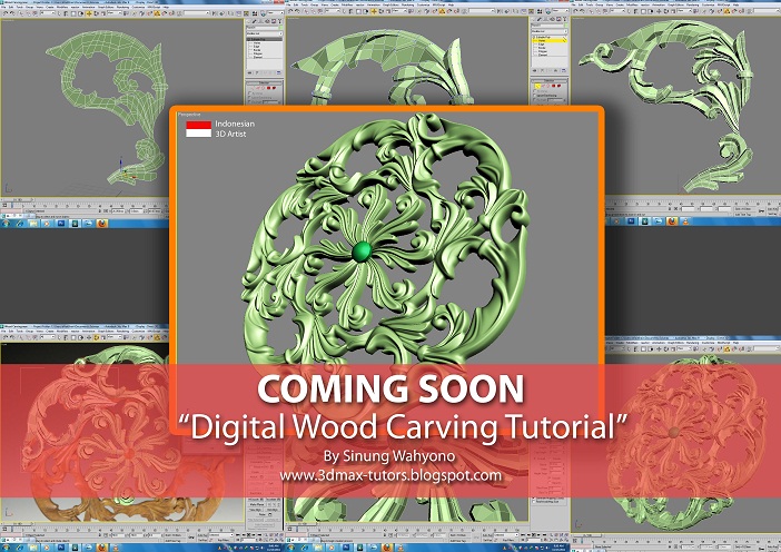 3dmax Tutorials: Digital Wood Carving Tutorial