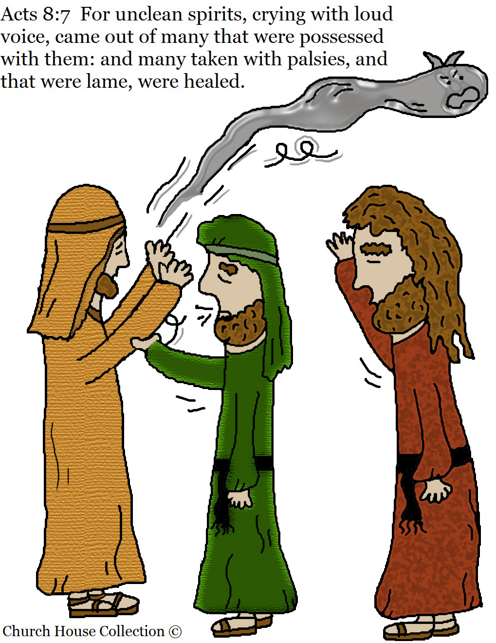 Church House Collection Blog: Acts 8:7 Unclean Spirits Coming Out ...