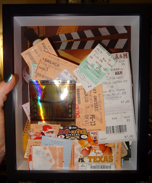 Adventures in LalaLand: DIY: Movie Ticket Shadow Box