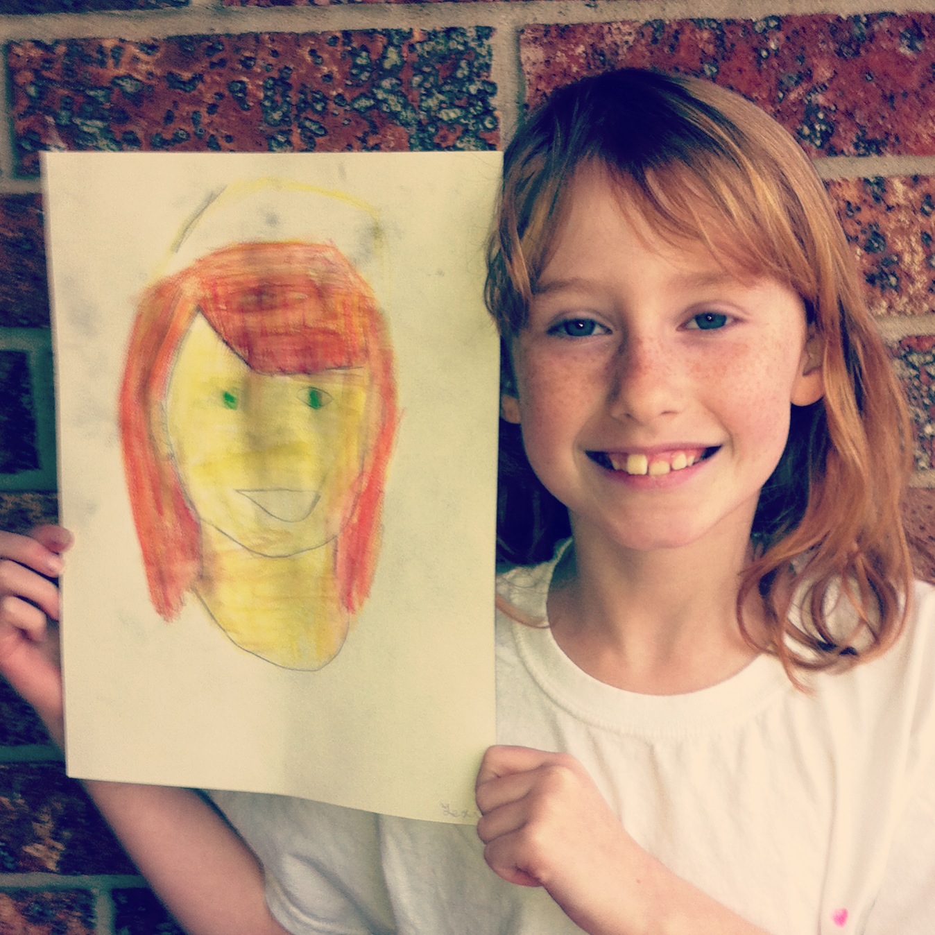 Faith, Hope and Art: Self Portrait Girl Scout Style