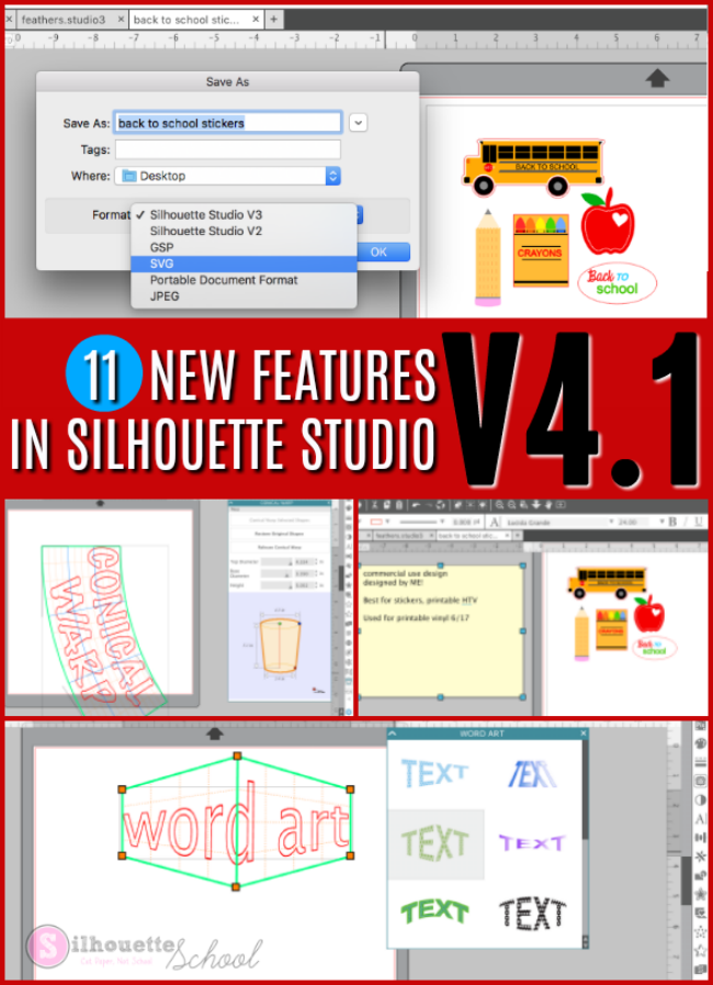 11 New Features in Silhouette Studio V4.1 - Silhouette School