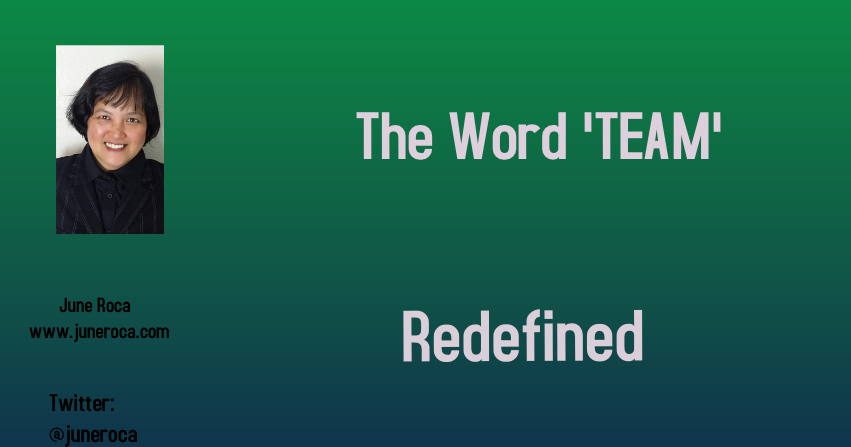 LivingWordsJourneyToLife: 2 Redefining The word 'Team': Meaning and ...