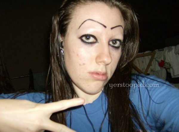 The Very Hairy Blog Sharpie Eyebrows