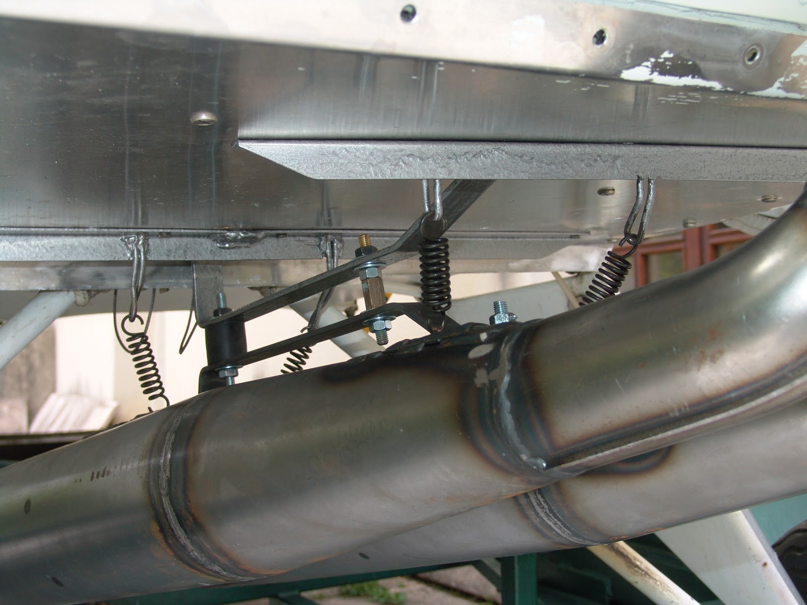 Living With An Avid Flyer: Exhaust system in place