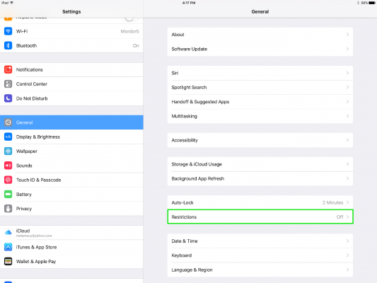 K-KODERS blog: How to Use the Parental Controls on Your iPad