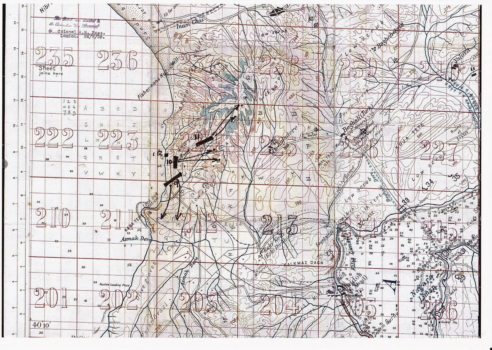 ANZAC the first landing.