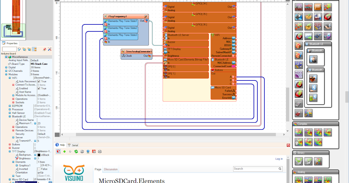 Mitov Software: Visuino support for the ESP32 based M5 Stack core ...