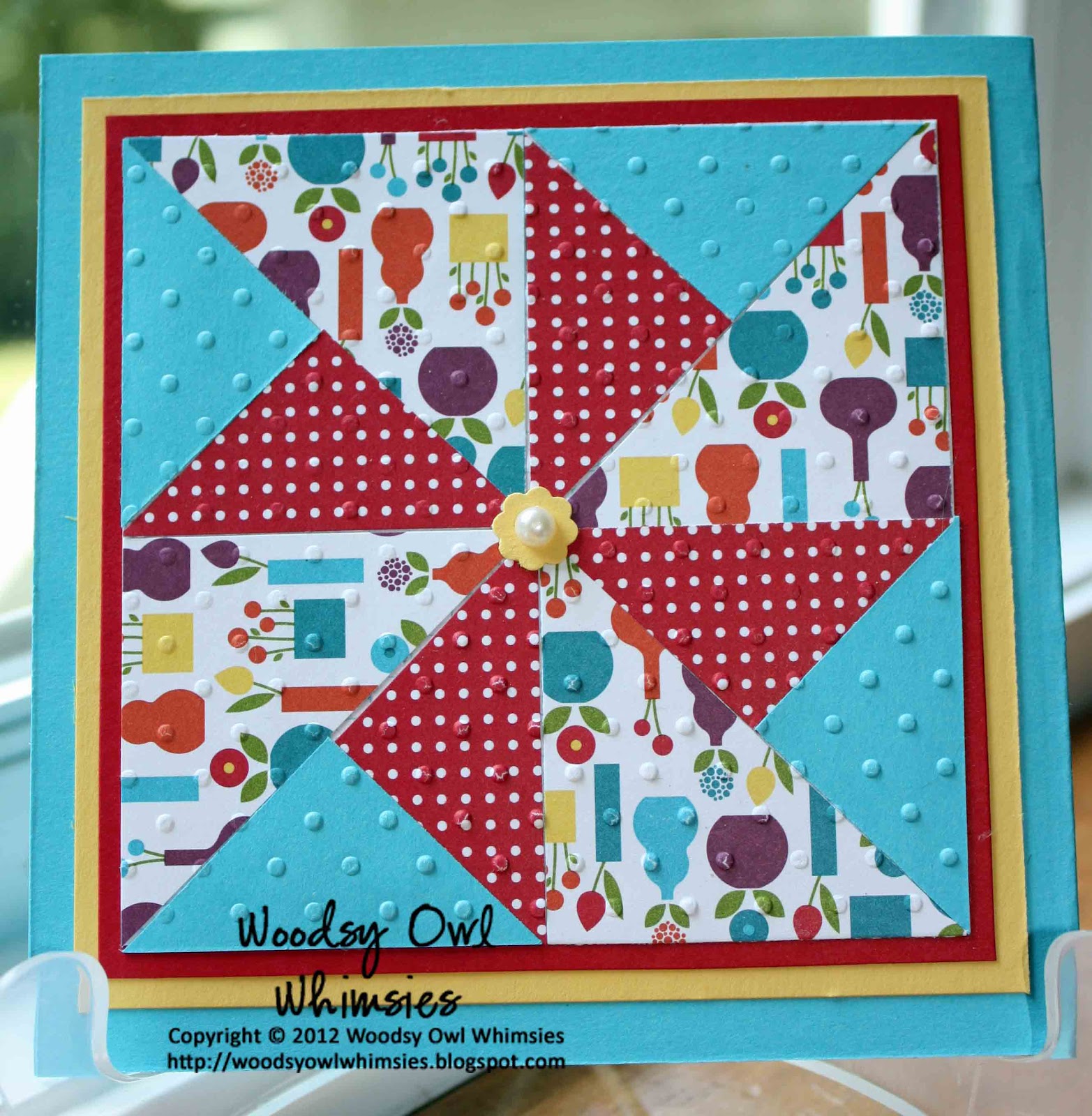 Woodsy Owl's Whimsical World: Quilt Card