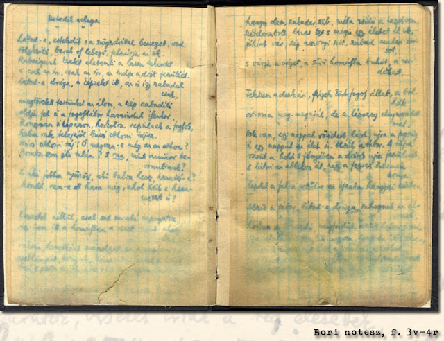 GRAFOGRAF: nemcsak grafológia: Radnóti bori notesze