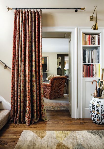 Eye For Design: Decorating With Portieres........Drapes For Your Doorways