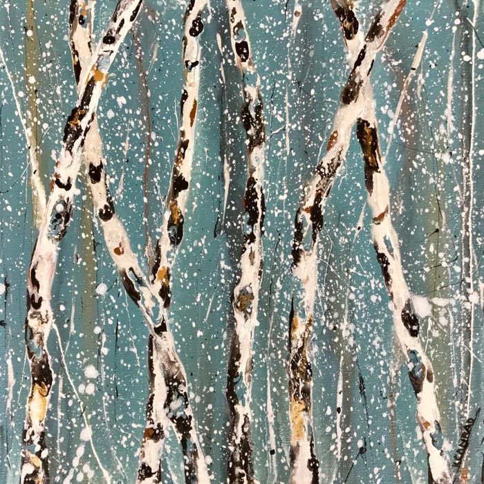 Kimberly Conrad Daily Paintings: Aspen Tree Painting, Abstract ...