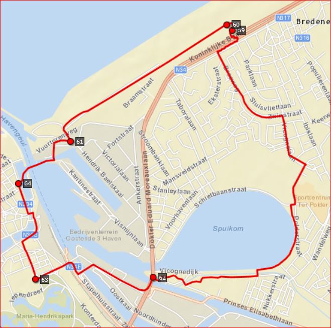 WANDELROUTES: Bredene-aan-zee