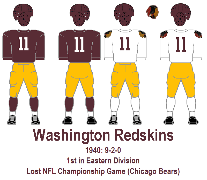 Bill's Update Blog: 1940 Washington Redskins