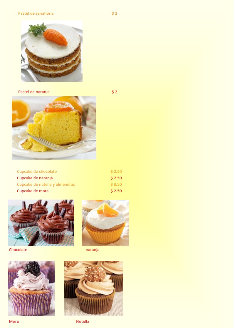 DULCES NOTAS postres y más...