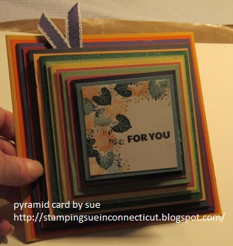 Stamping Sue: Pyramid cards with video