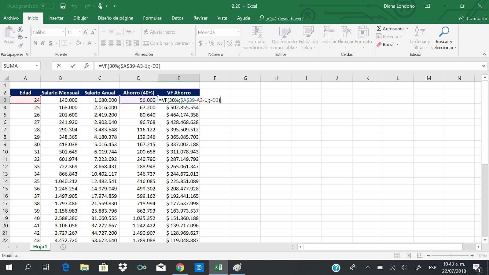Finanzas, excel, vba, sql y algo más...: Matemática Financiera: Plan Ahorro Profesional - Recién ...