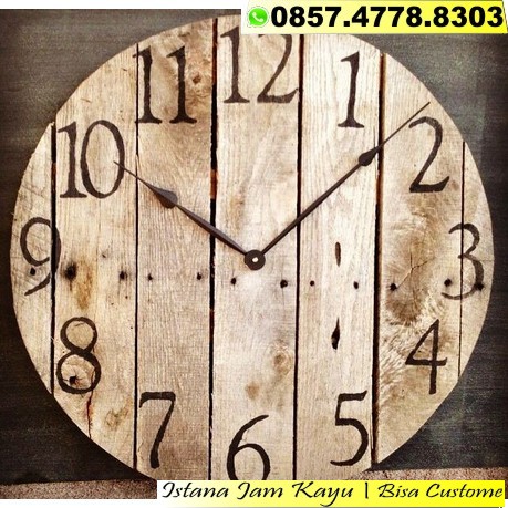 Jam Dinding Kayu Unik, Jam Dinding Kayu Custom, Jam Dinding Kayu Murah ...