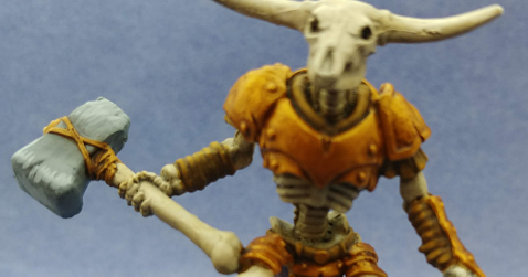 Miniature Painting: Reaper Miniatures Undying Minotaur - 77559