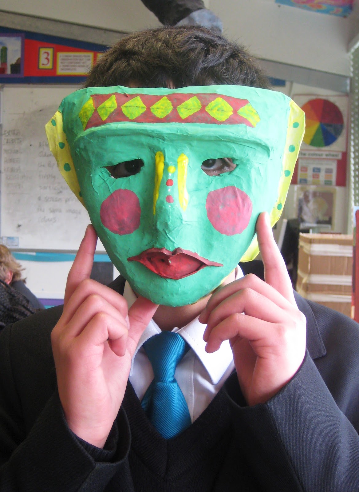 Student Artwork: Year 7 Mask Project