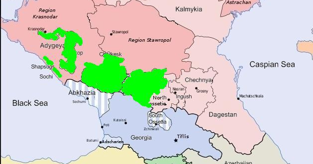 Сircassian Question: Circassian Republics and other regions of ...