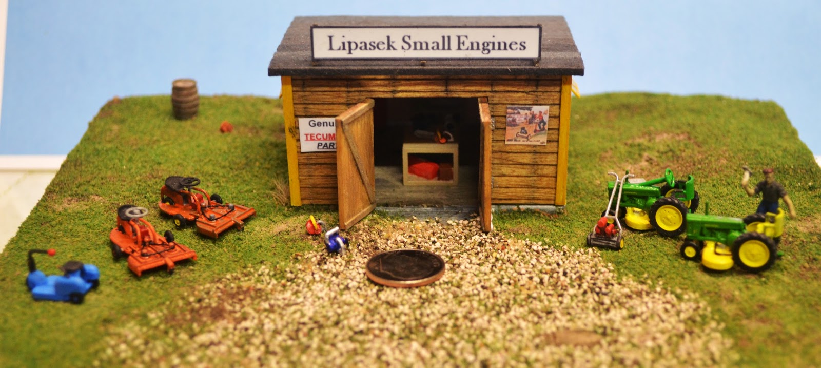 Nirvana Valley Model Railroad: Lawn Mower/Small Engine repair shop ...
