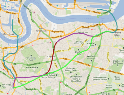 UK Rail: DLR to Lewisham Junction