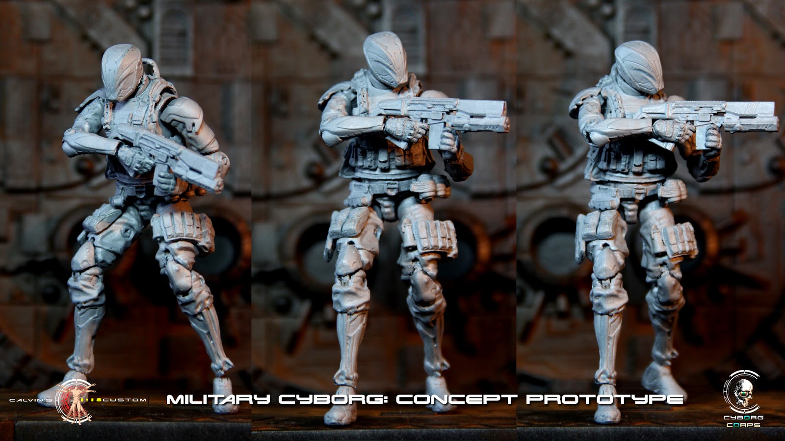 toyhaven: First Look at Calvin's Custom: 1:18 Military Cyborgs Concept ...