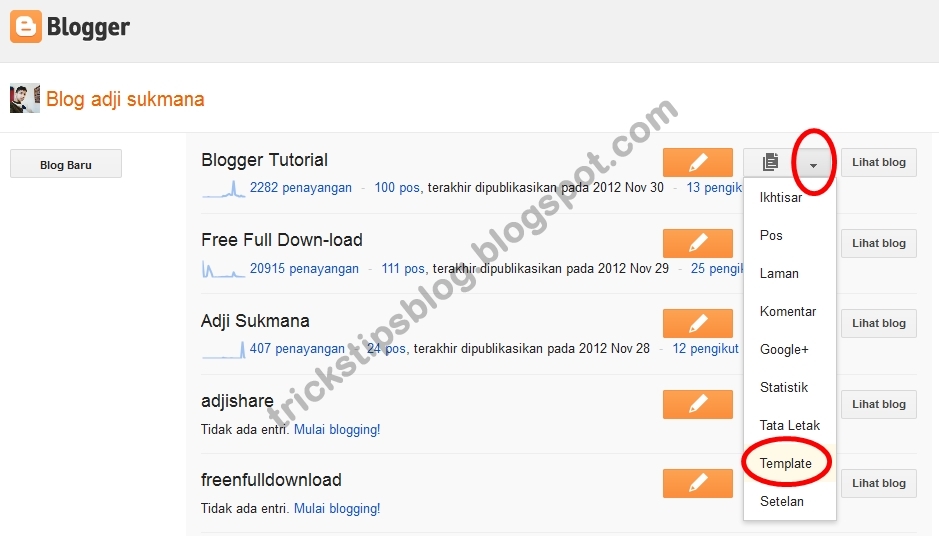 Cara Mengganti dan Upload Template Blog | Blogger Tutorial
