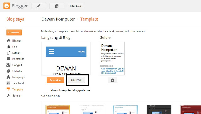 Cara Membuat Read more Otomatis dengan Mudah di Blogger ~ Dewan Komputer