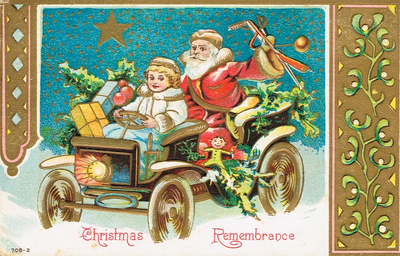 Beautiful Vintage Christmas Postcards ~ Vintage Everyday