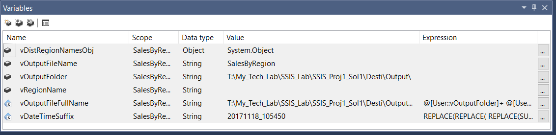 How to Create Multiple Flat File Destinations for each Region Data from Sales Table Source of ...
