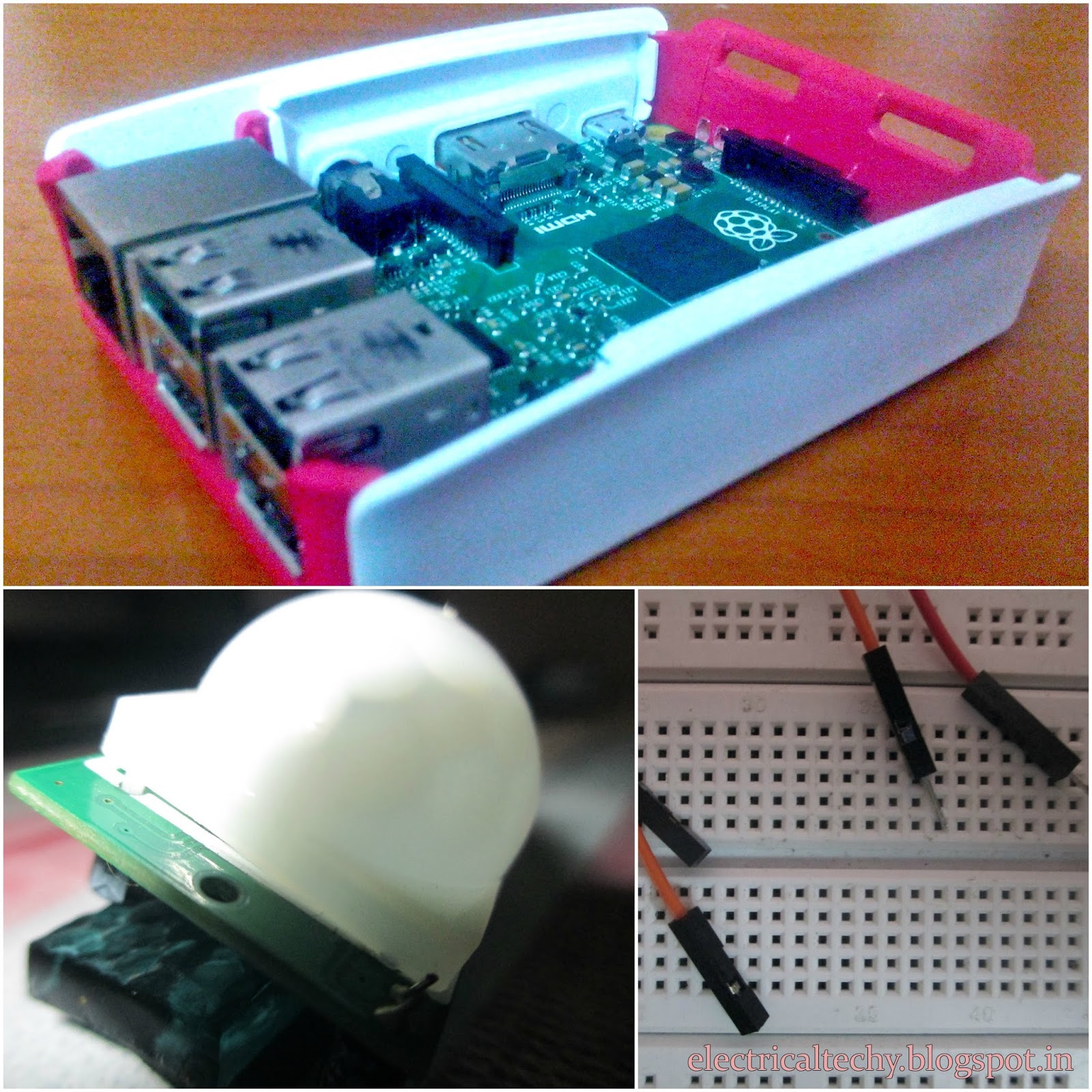 Electronics And Electrical Techy Motion Detection Gui Raspberry Pi
