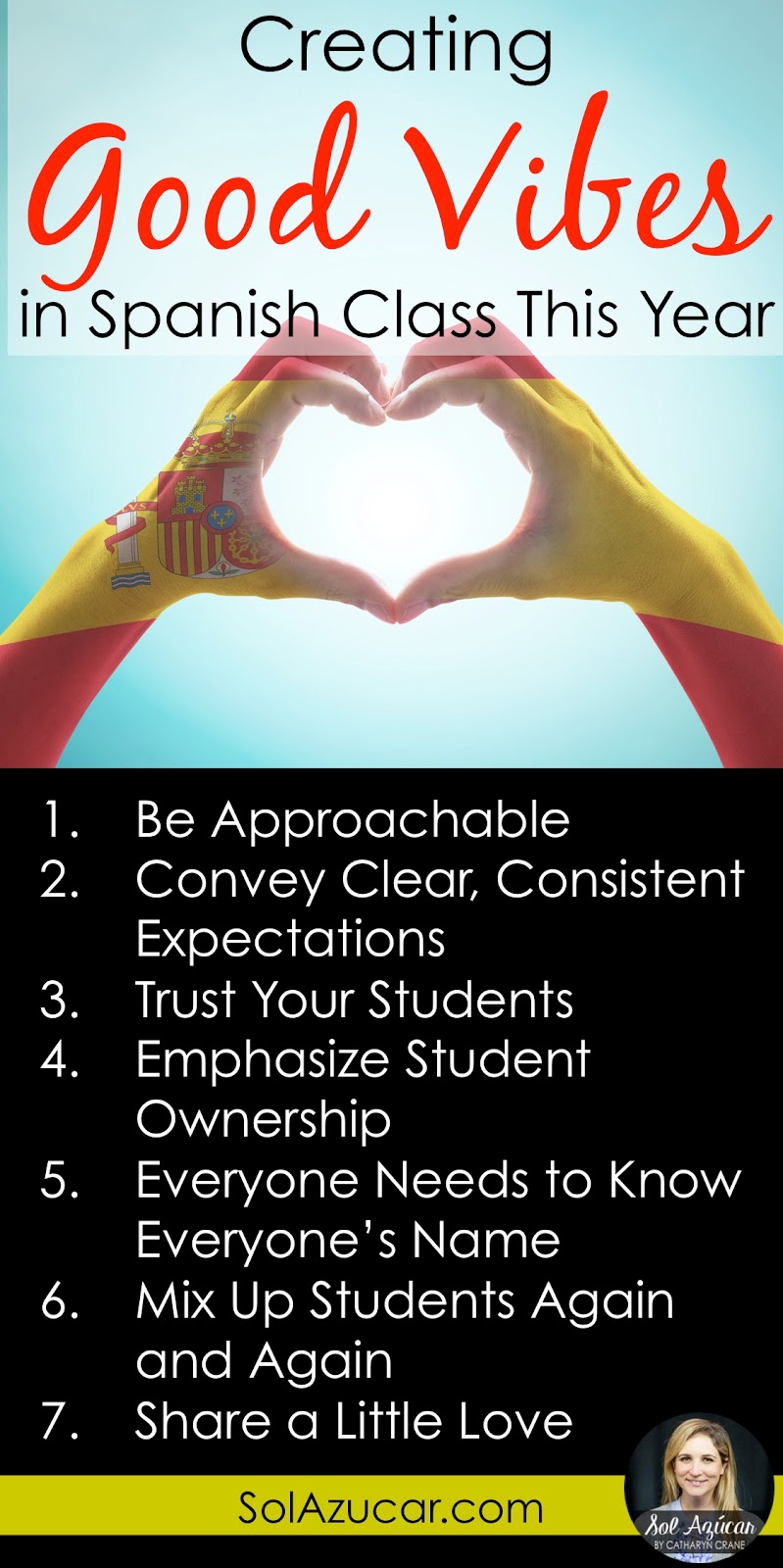 7 Ways To Create GOOD VIBES In Spanish Class This Year Sol Az car By 7-ways-to-create-good-vibes-in-spanish-class-this-year-sol-az-car-by