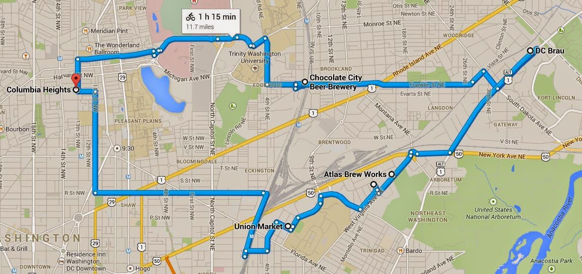 Eat, Run, Read: Weekend Report: DC Breweries Bike Tour