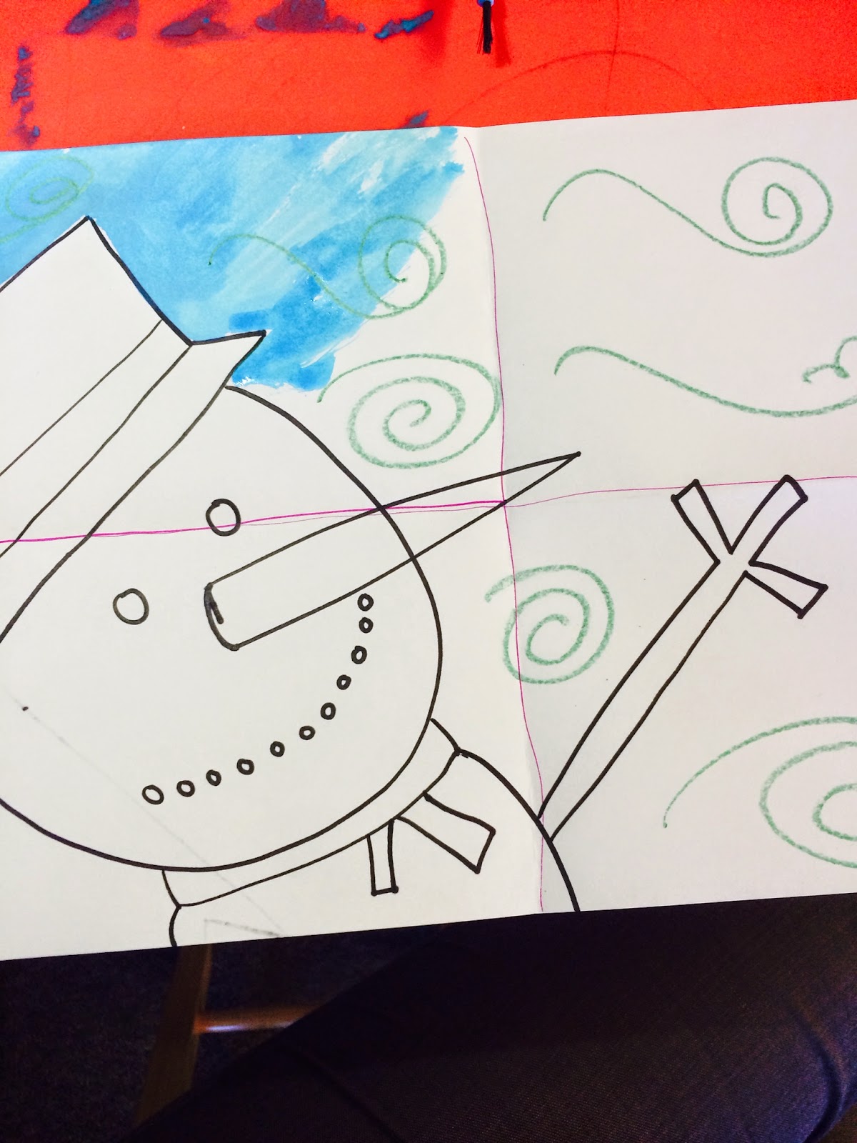 I am actually the Nanny: Directed Snowman Art Project.