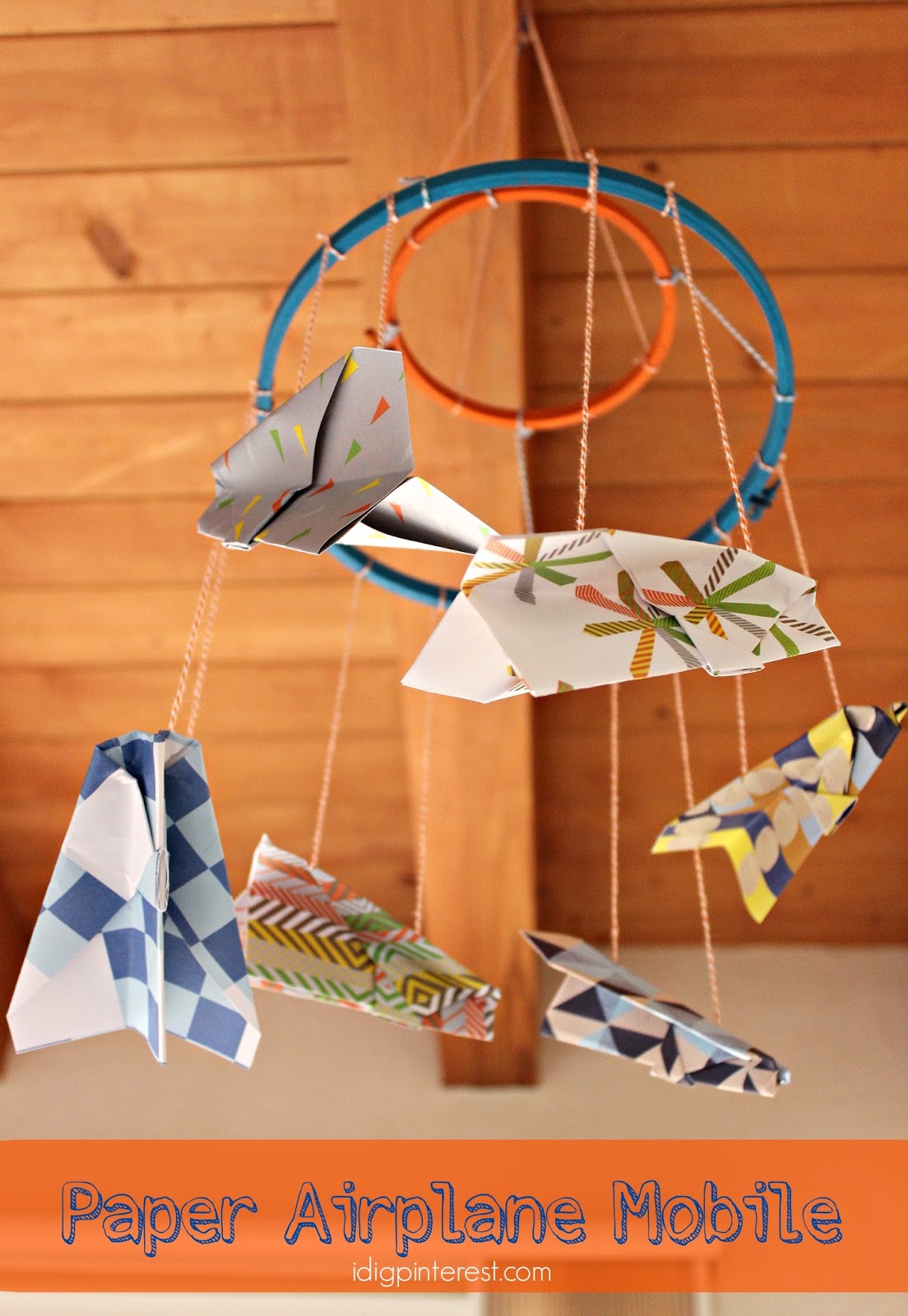 Paper Airplane Mobile and Helping Baby to Sleep Better at Night - I Dig ...