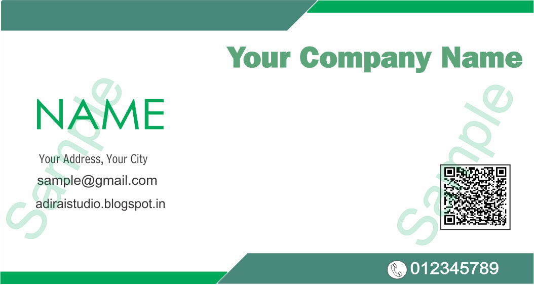 Sample Visting Card Design | அதிரை ஸ்டூடியோ